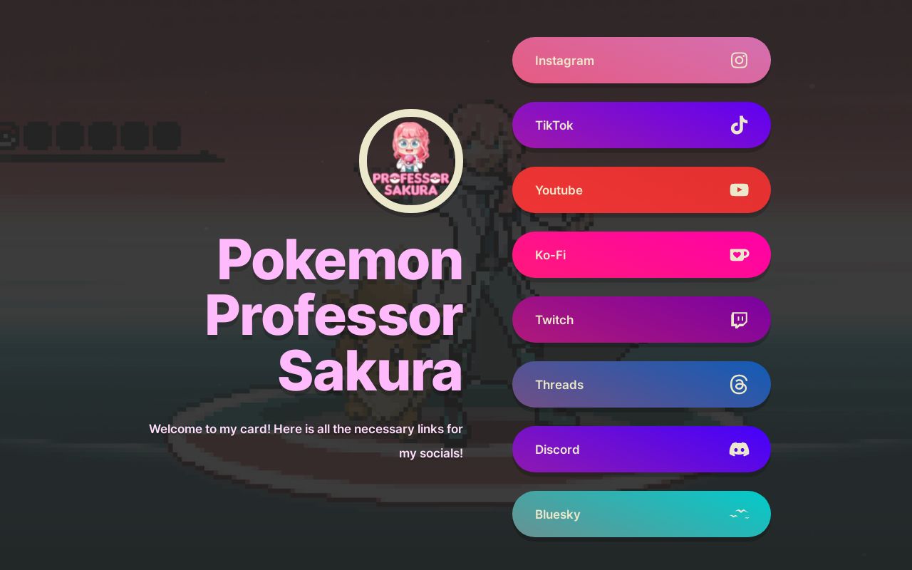 Professor Sakura's Carrd